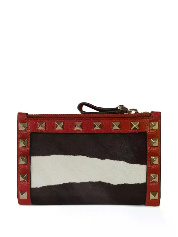 Valentino Garavani Rockstud Animal-print Coin Purse