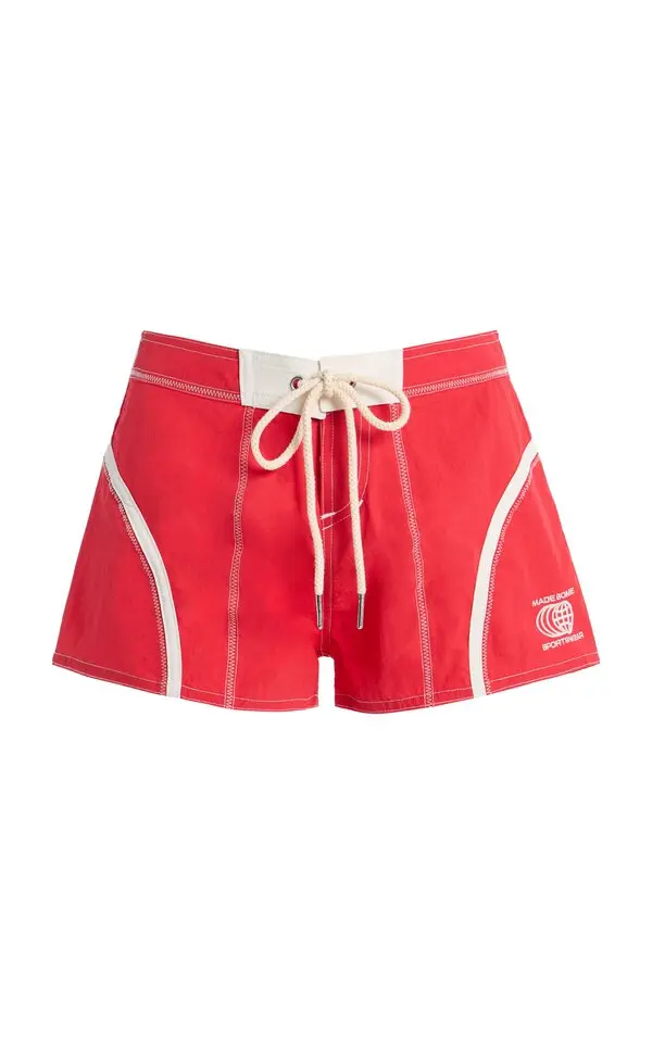 MADE SOME Nylon Micro Shorts - Red