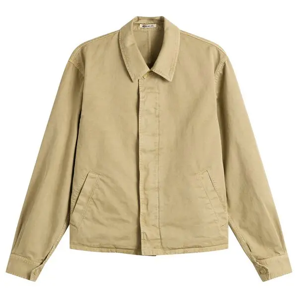 Auralee Garment-dyed Finx Light Chino Blouson - Beige