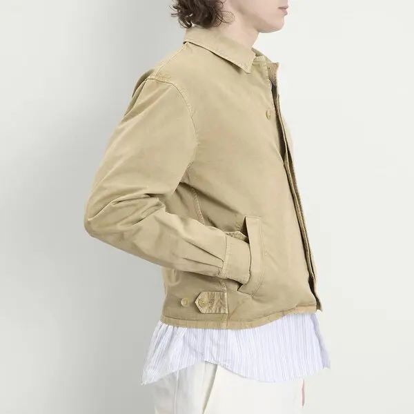 Auralee Garment-dyed Finx Light Chino Blouson - Beige