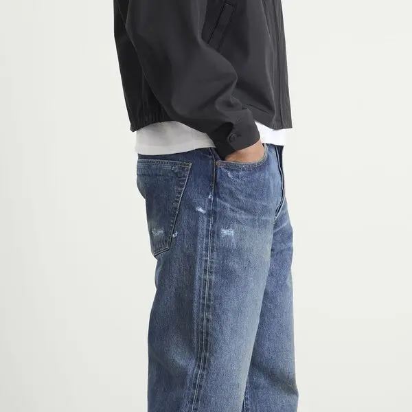 Visvim Social Sculpture 01 Wide Damaged Jeans - Indigo