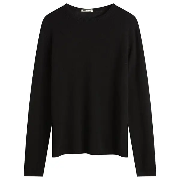Auralee Summer Cashmere Knit Jumper - Black