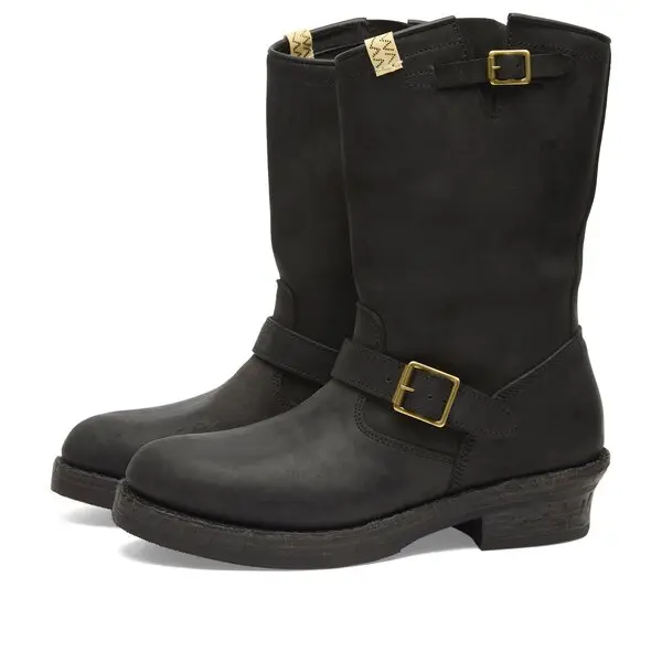 Visvim Folk Buckle Ankle Boot - Black
