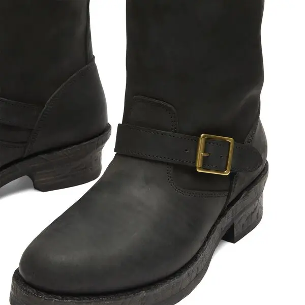 Visvim Folk Buckle Ankle Boot - Black