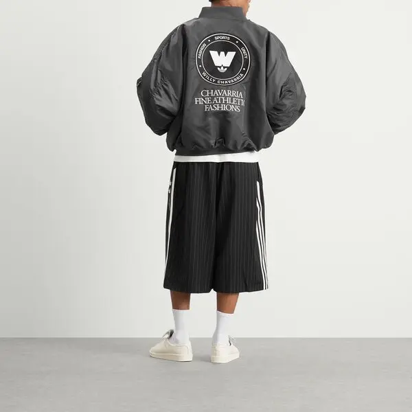 Adidas X Willy Chavarria Satin Bomber Jacket