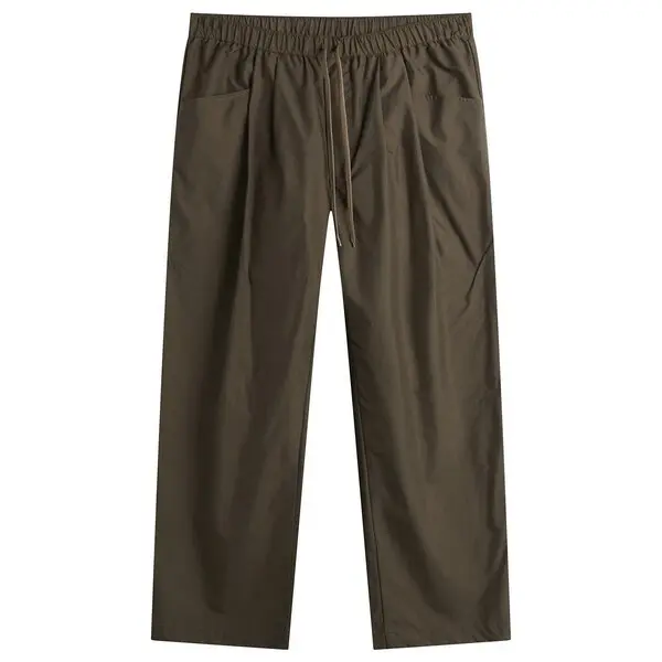 DANTON Pleated Tuck Trousers - Olive