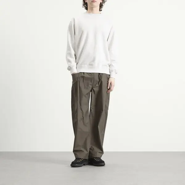 DANTON Pleated Tuck Trousers - Olive