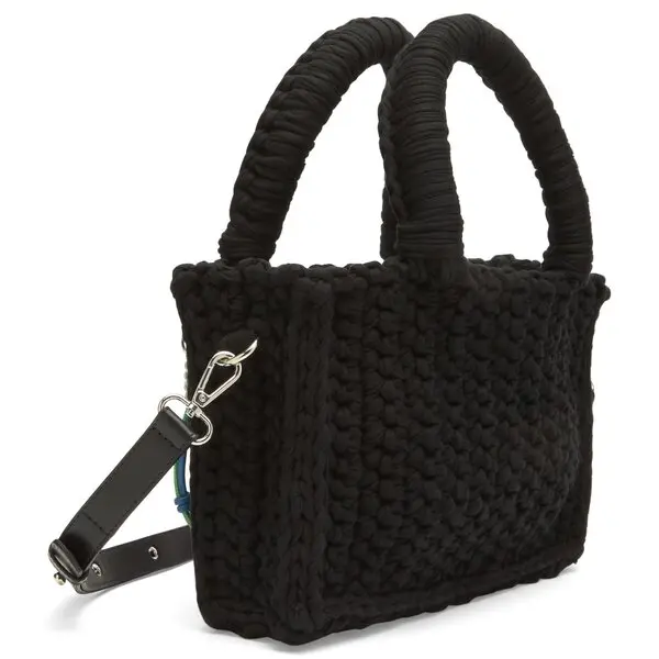 CHARLES JEFFREY Apple Charm Bucket Bag - Black