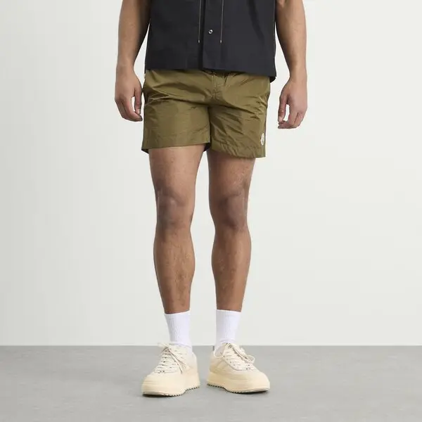 Moncler Nylon Swim Shorts - Green