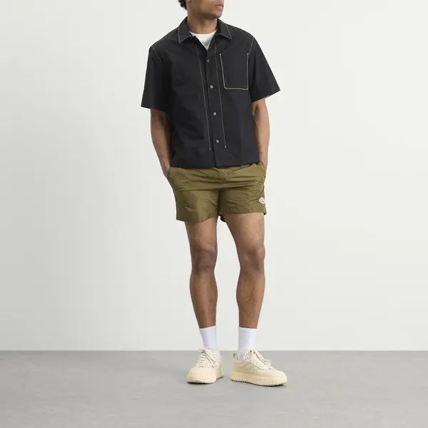 Moncler Nylon Swim Shorts - Green
