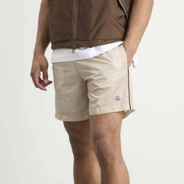Moncler Swim Shorts - Beige
