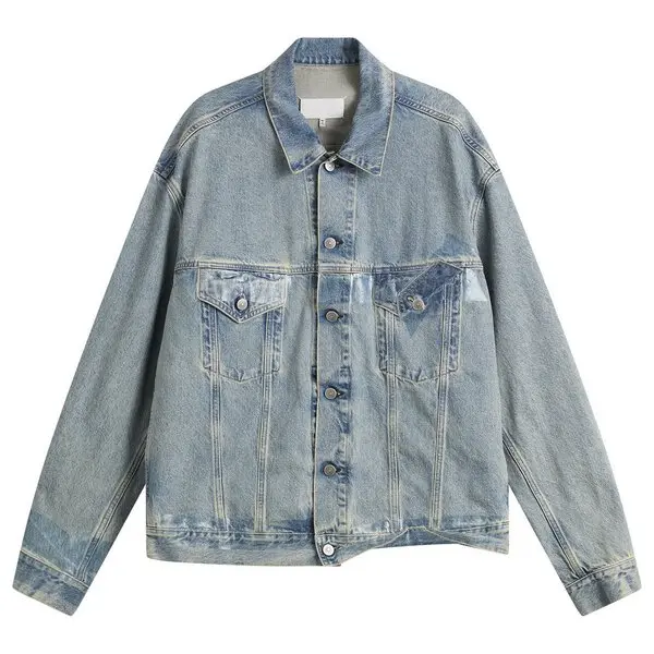 MAISON MARGIELA Taped Denim Jacket - Ice Blue
