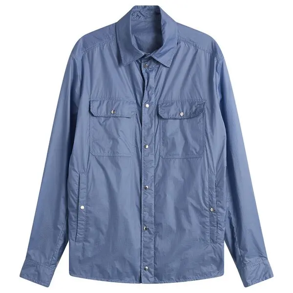 Moncler Nylon Ripstop Shirt Jacket - Blue