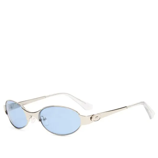 Le Specs Frostbite Sunglasses - Silver/blue Tint