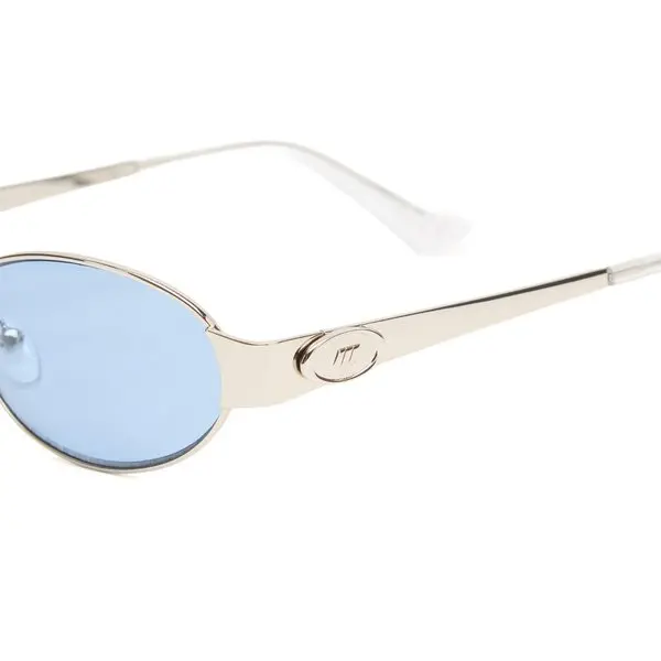 Le Specs Frostbite Sunglasses - Silver/blue Tint