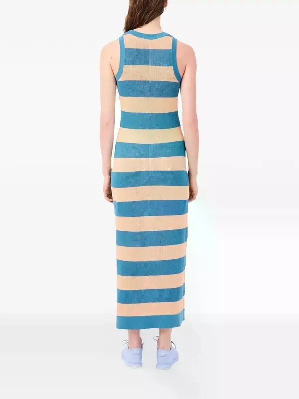 Lacoste Striped Midi Dress
