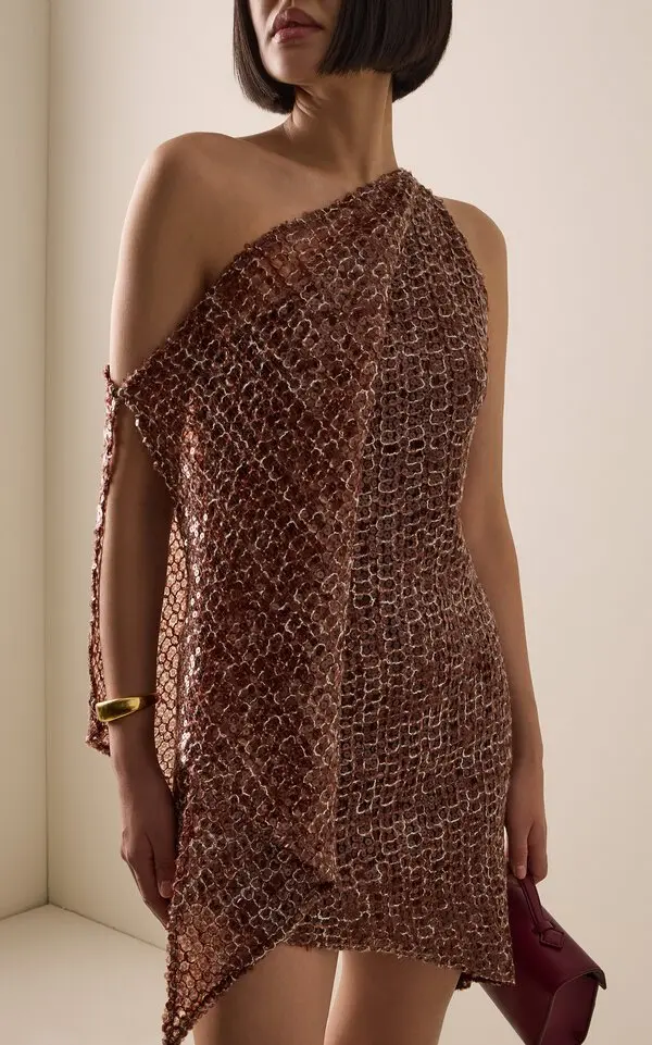 SIRAPOP Exclusive Crochet Sequin Dress