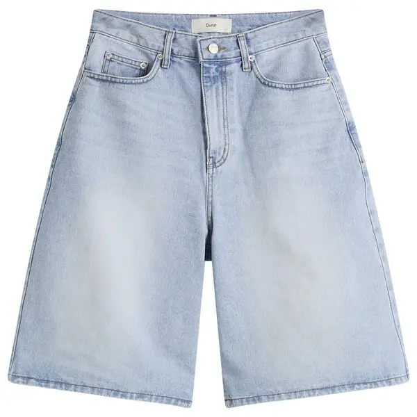 DUNST Bermuda Denim Shorts - Light Blue
