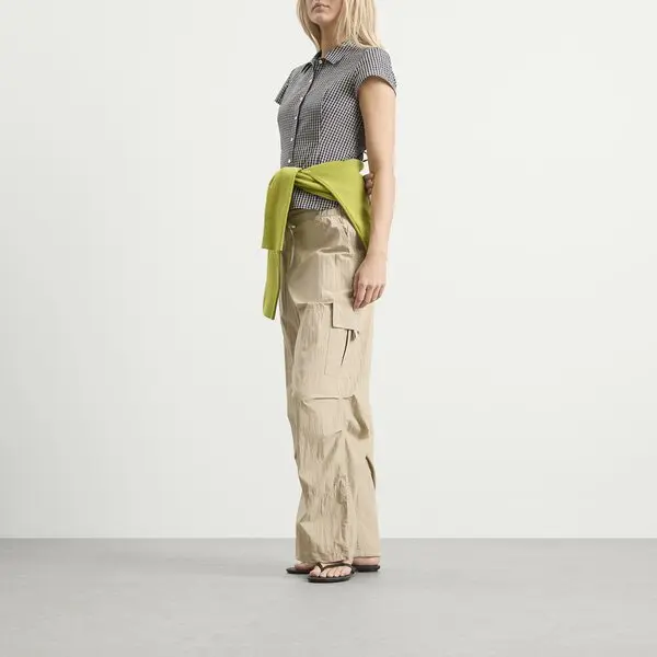 DUNST Checked Cotton Blouse