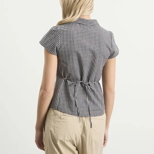 DUNST Checked Cotton Blouse