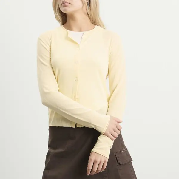 DUNST Cardigan - Soft Yellow