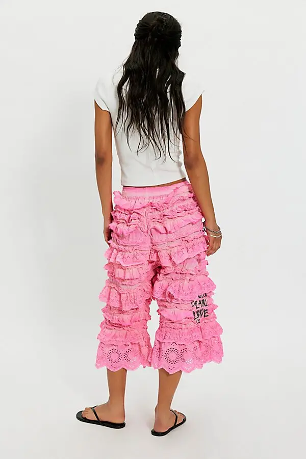 MAGNOLIA PEARL Eyelet Ruffle Cropped Bloomers