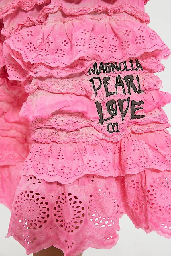 MAGNOLIA PEARL Eyelet Ruffle Cropped Bloomers