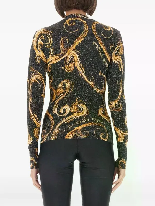 Versace Printed Sweater - Black
