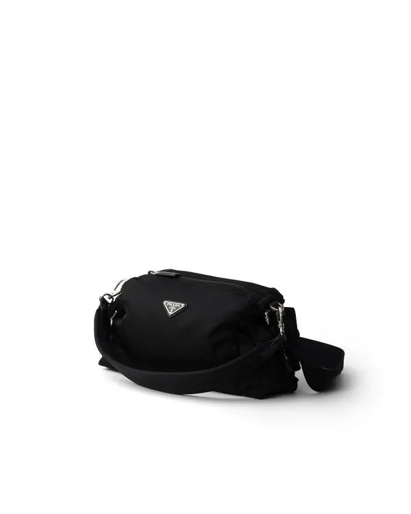 Prada Re-nylon And Leather Bag - Black