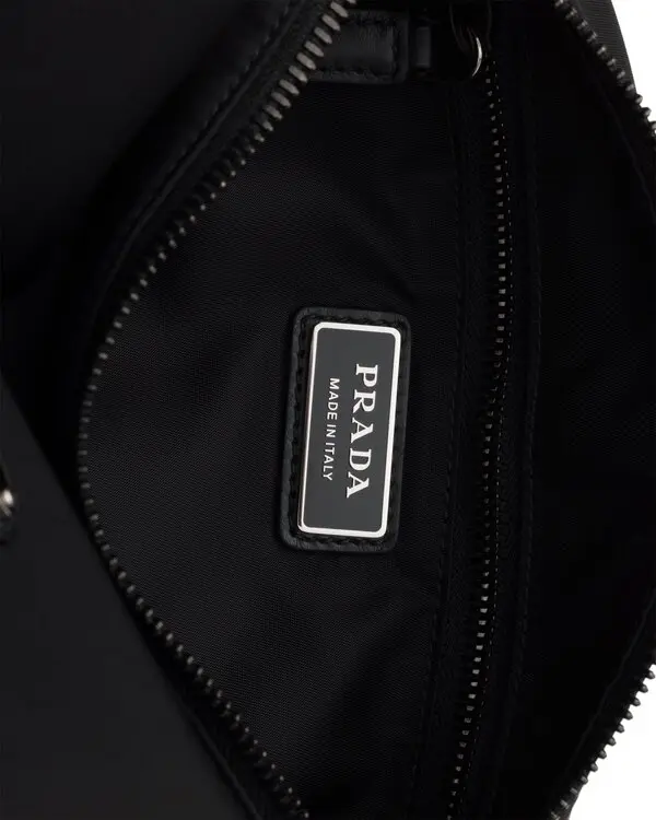 Prada Re-nylon And Leather Bag - Black