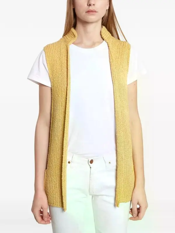 Missoni Knitted Sleeveless Sweater - Yellow