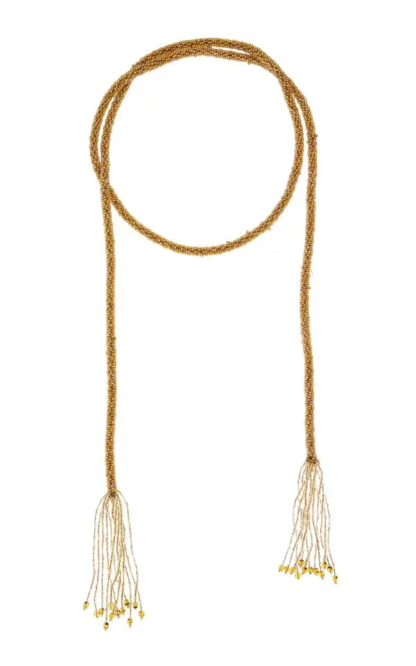 BEN-AMUN La Isla Resin Lariat Necklace