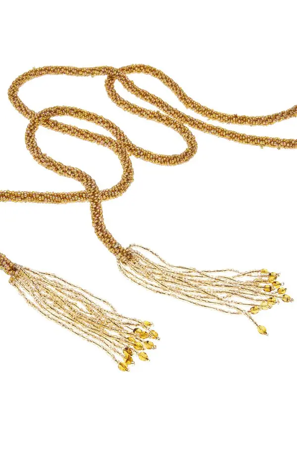 BEN-AMUN La Isla Resin Lariat Necklace