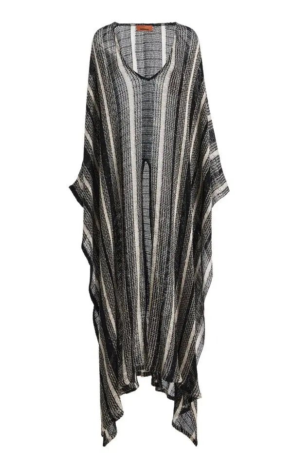 Missoni Mesh Maxi Caftan Cover-up - Black/white