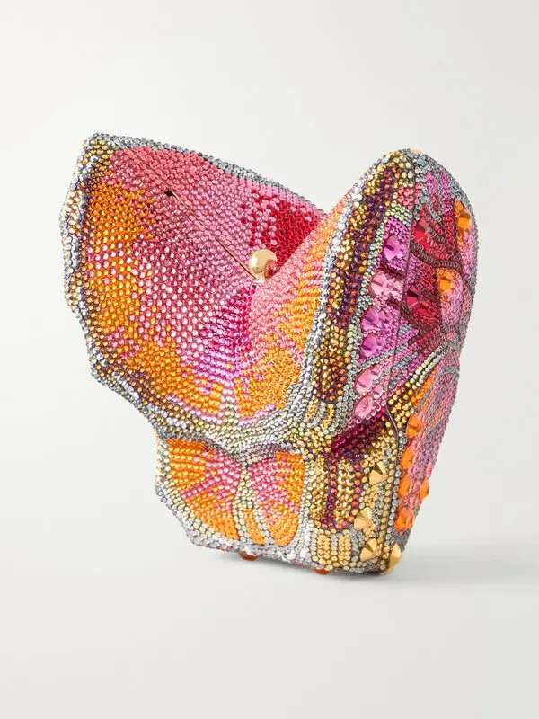 Judith Leiber Butterfly Fireclipper Crystal-embellished Clutch - Multi