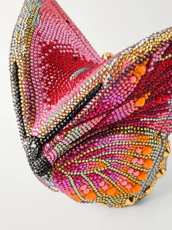 Judith Leiber Butterfly Fireclipper Crystal-embellished Clutch - Multi