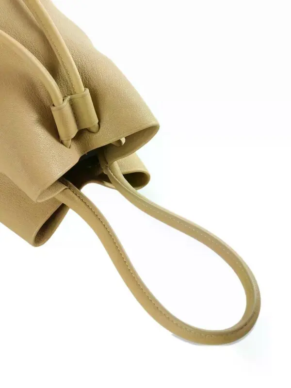 UMA WANG Small Drawstring-fastening Bucket Bag - Neutrals