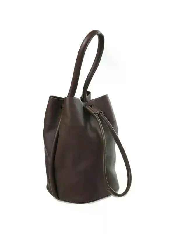UMA WANG Small Drawstring Bucket Bag - Brown