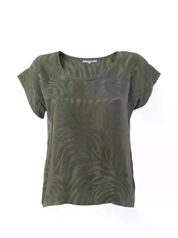 Saint Laurent Zebra-pattern Jacquard T-shirt