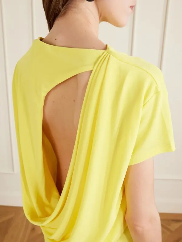 Jacquemus La Robe Mistral Crepe Mini Dress - Yellow
