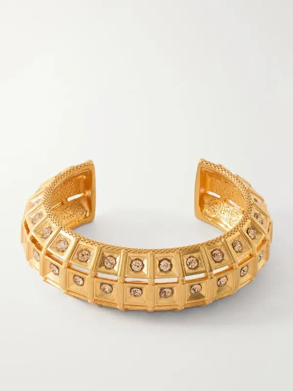 SONIA PETROFF Plated Crystal Cuff - Gold