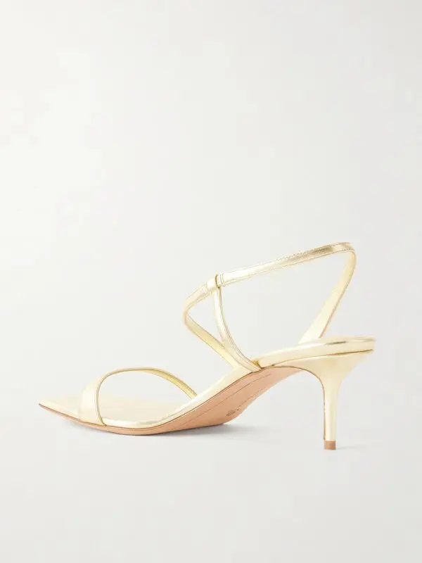 EMME PARSONS Delicat Metallic Leather Sandals - Gold