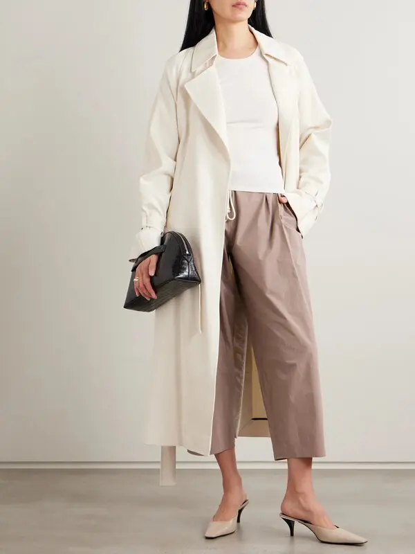 Maria Mcmanus Belted Twill Trench Coat
