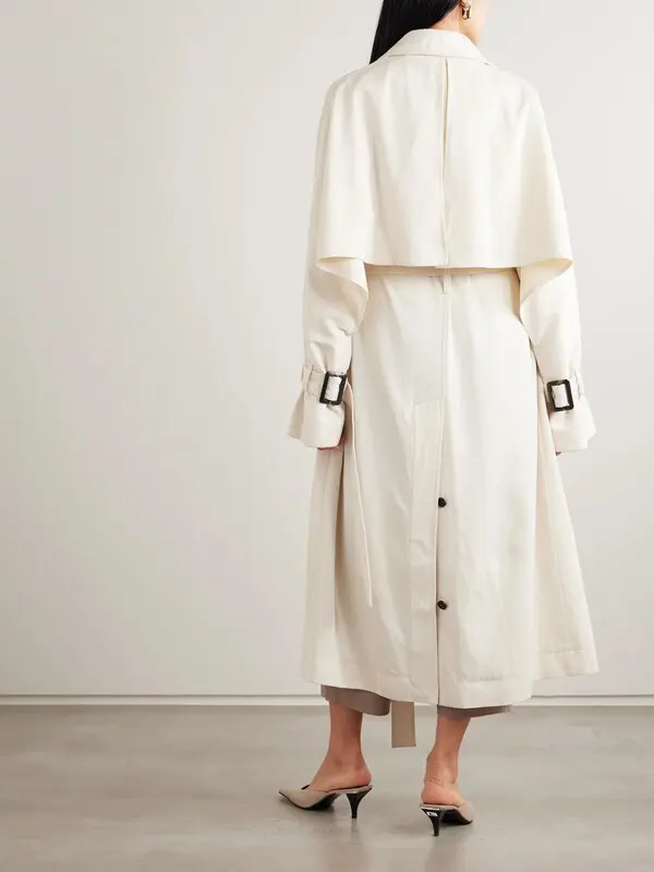 Maria Mcmanus Belted Twill Trench Coat