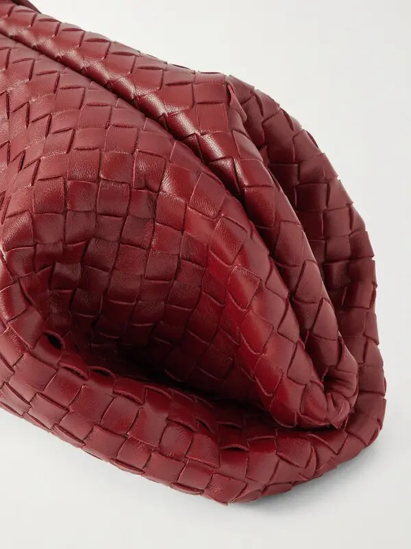 Bottega Veneta Lauren 1979 Intrecciato Leather Clutch - Red