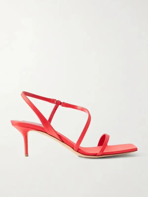 EMME PARSONS Delicat Satin Pumps - Red