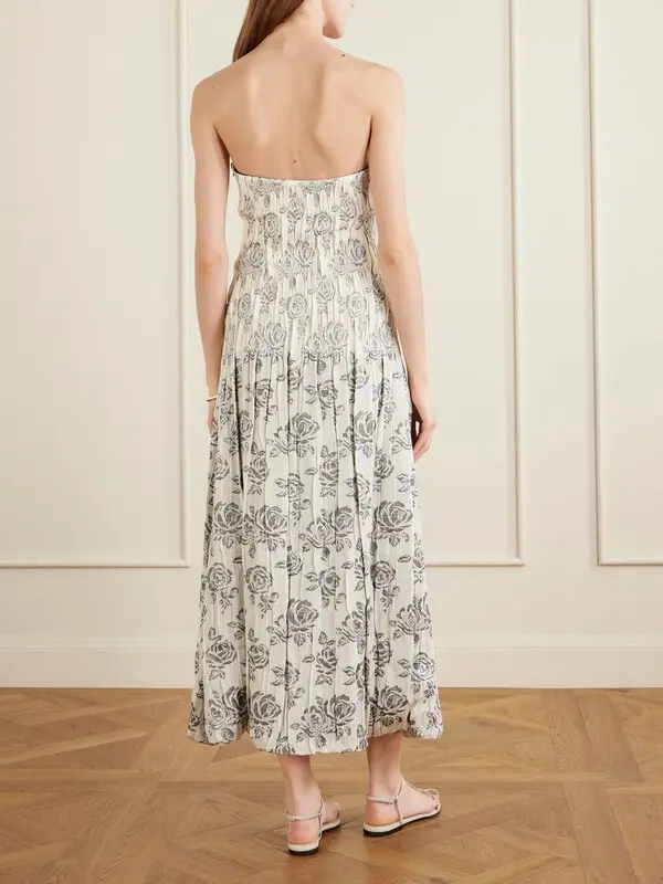 KALLMEYER Blanche Floral-brocade Gown - Neutrals