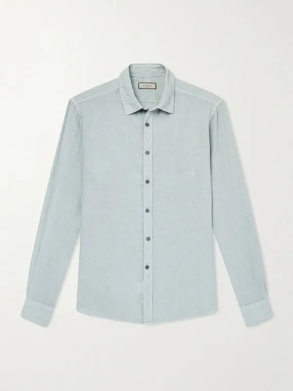 Canali Linen Shirt - Blue