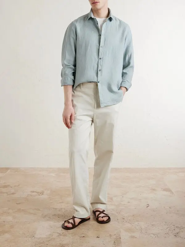 Canali Linen Shirt - Blue