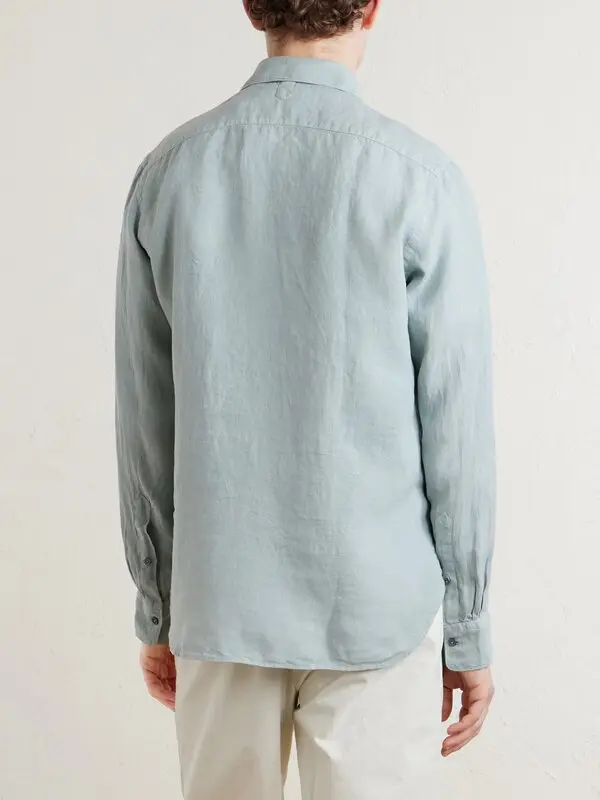 Canali Linen Shirt - Blue